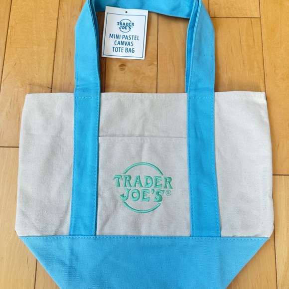 Bags | Trader Joes Mini Canvas Tote Bag | Poshmark